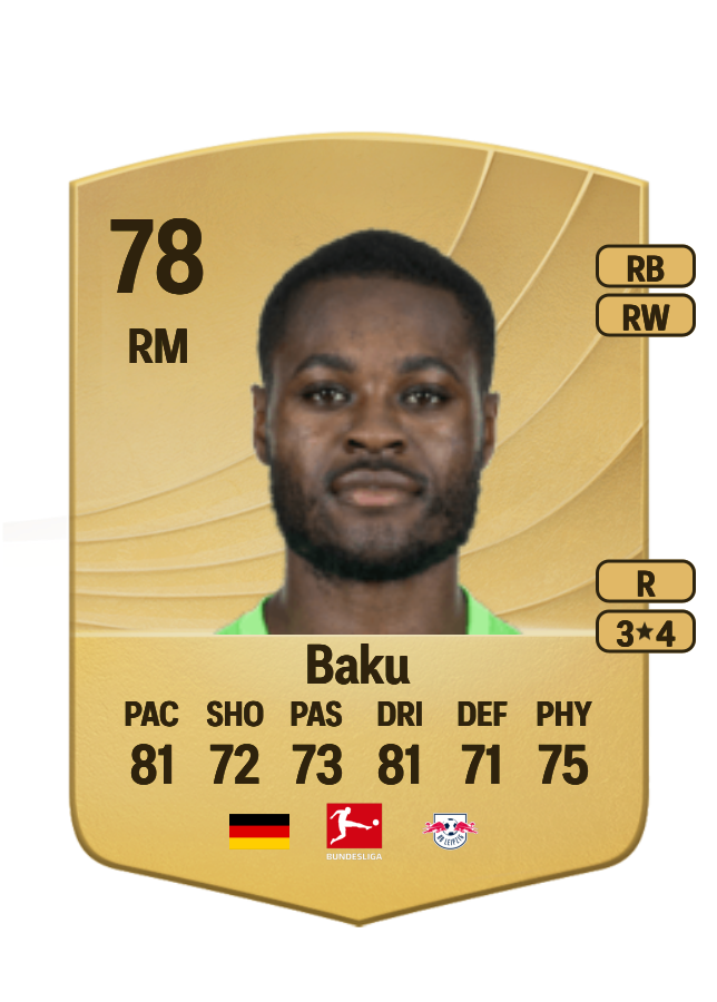 Ridle Baku 78 Commun | Évaluations et prix | FC 26 | FUT Mind
