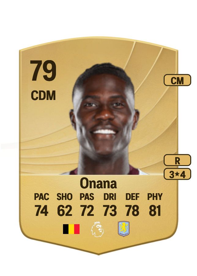 Amadou Onana 79 Common | Ratings and Prices | FC 26 | FUT Mind
